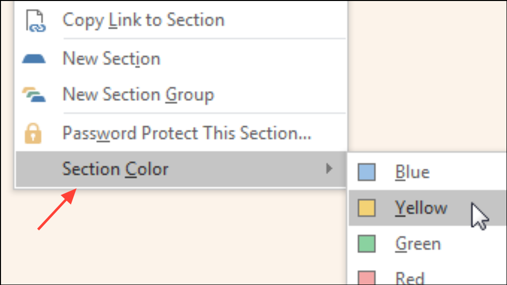 How to Add Colors to Sections in Microsoft OneNote