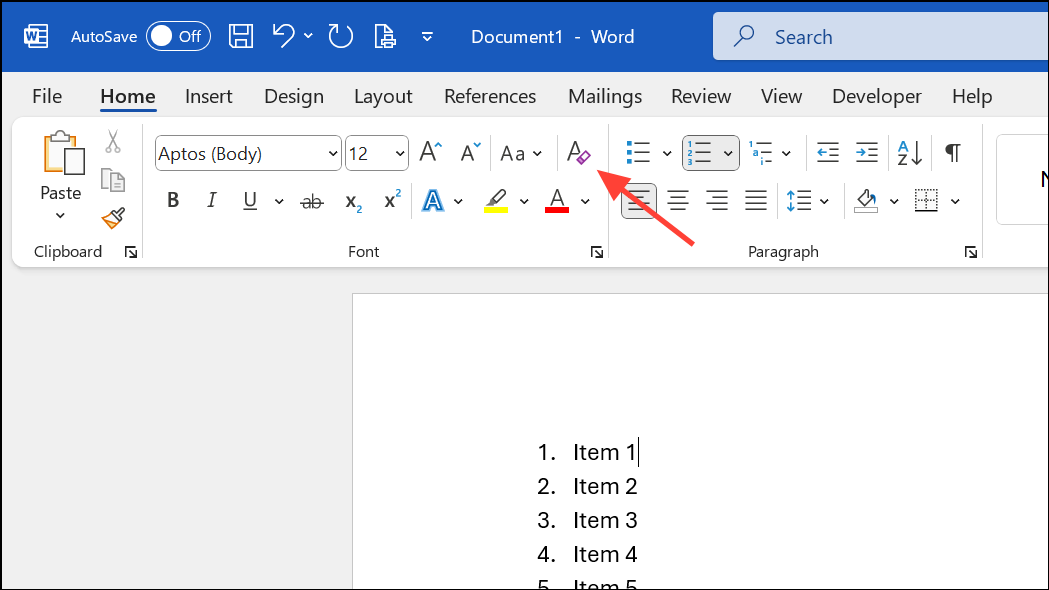 How to Restart Numbering in Microsoft Word