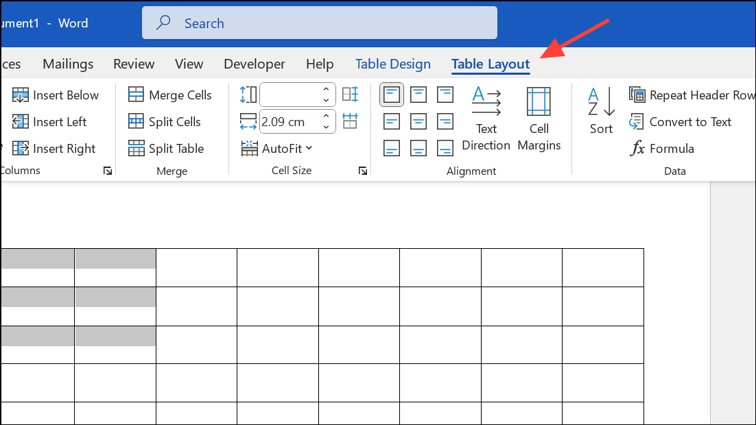 How to Merge and Split Cells in a Table in Microsoft Word