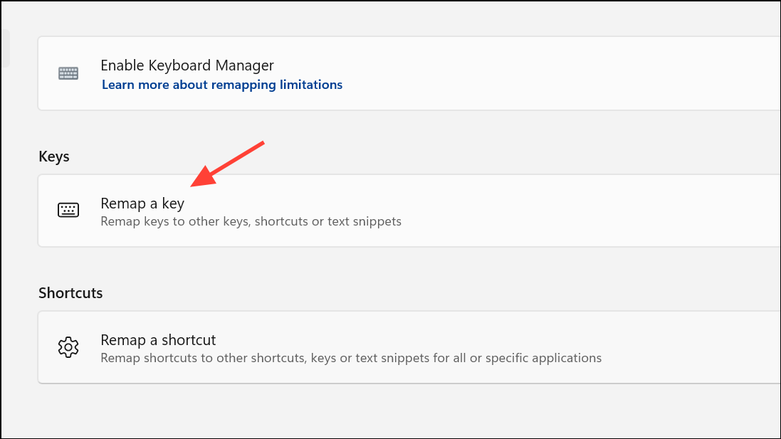How to Disable a Specific Keyboard Key in Windows 11