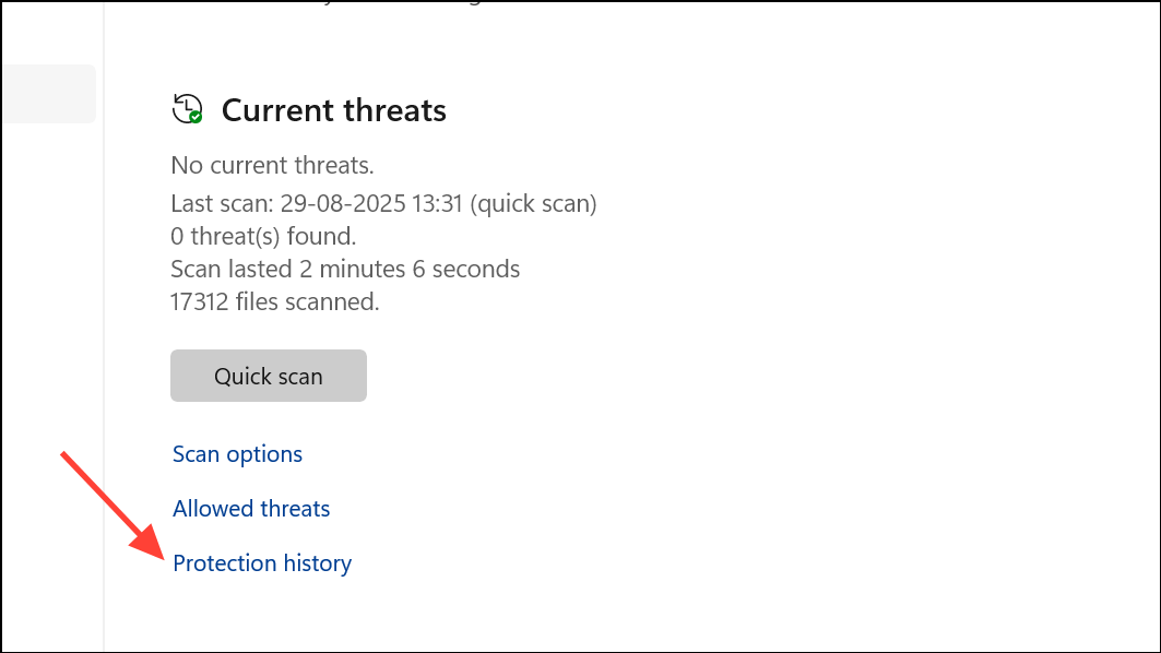 How to Restore Quarantined Files in Windows Defender on Windows 11