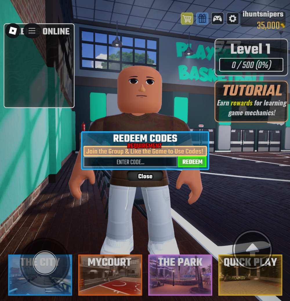 Playground Basketball Codes (October 2025) - No active codes yet