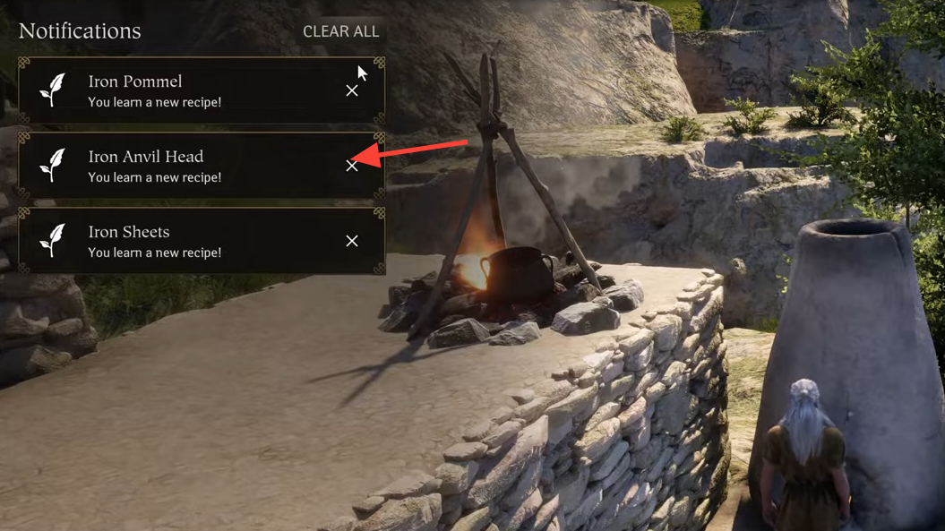 Pax Dei — Craft the Iron Anvil Head and build a Basic Forge