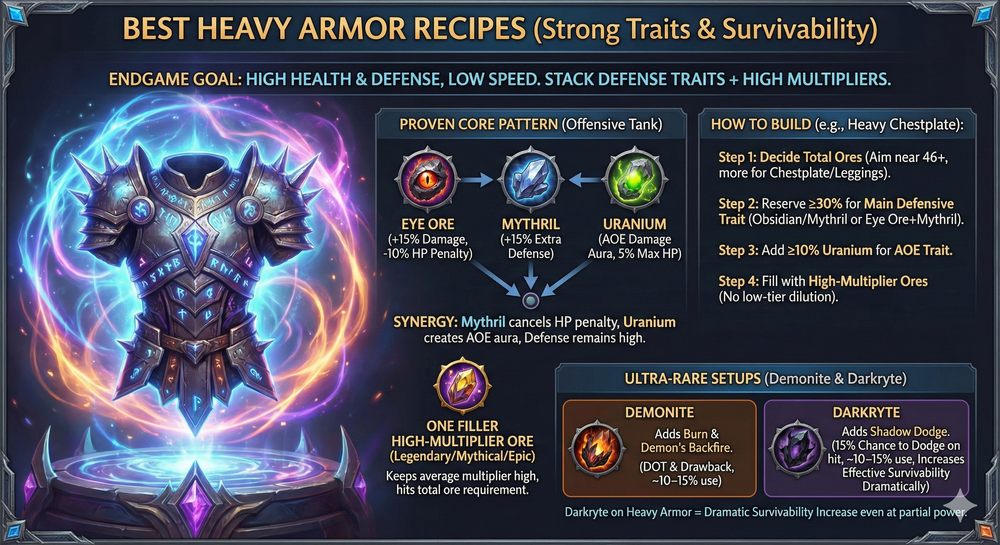 The Forge Roblox Crafting Recipes for the Best Weapons and Armor