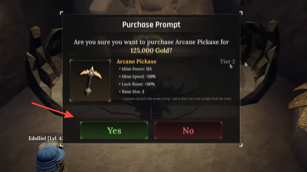 How to get the Arcane Pickaxe in The Forge