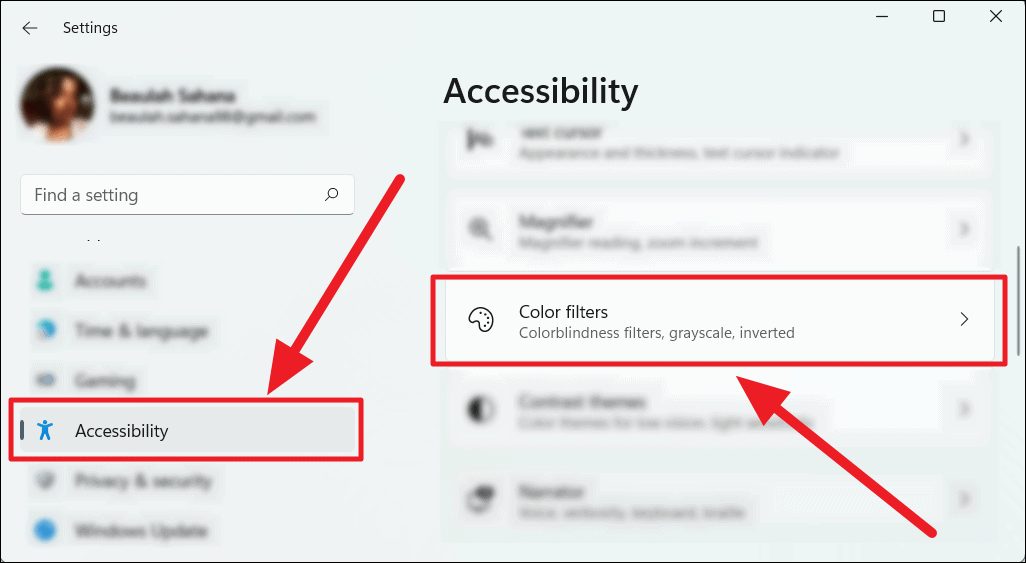 How to Enable and Use Color Filters on Windows 11