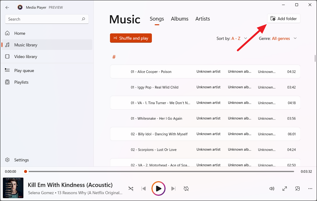 How to Use Media Player app in Windows 11