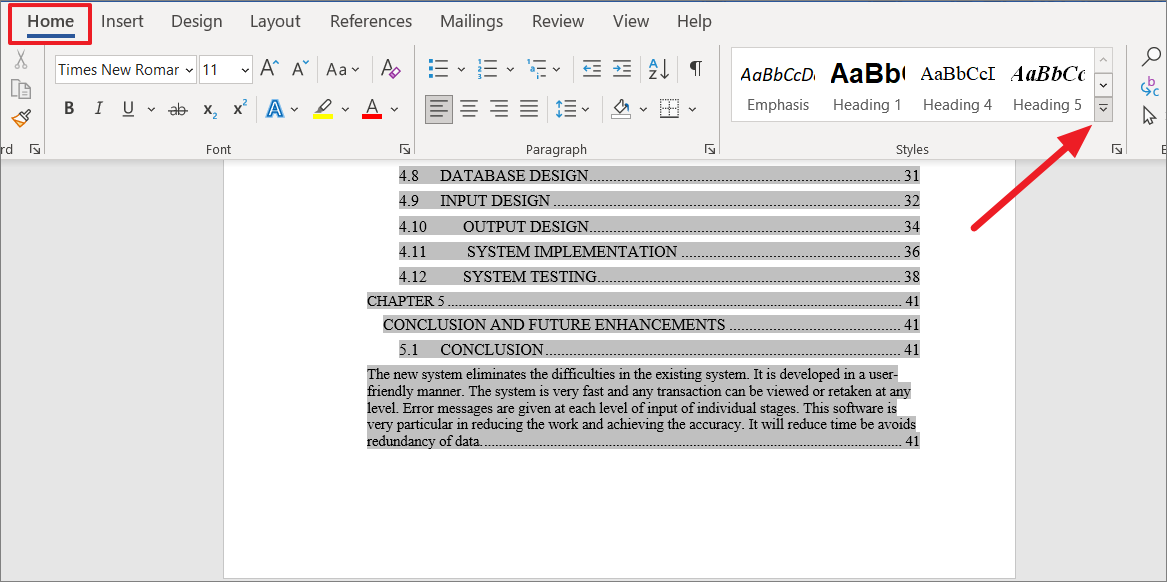 How to Create a Table of Contents in Microsoft Word