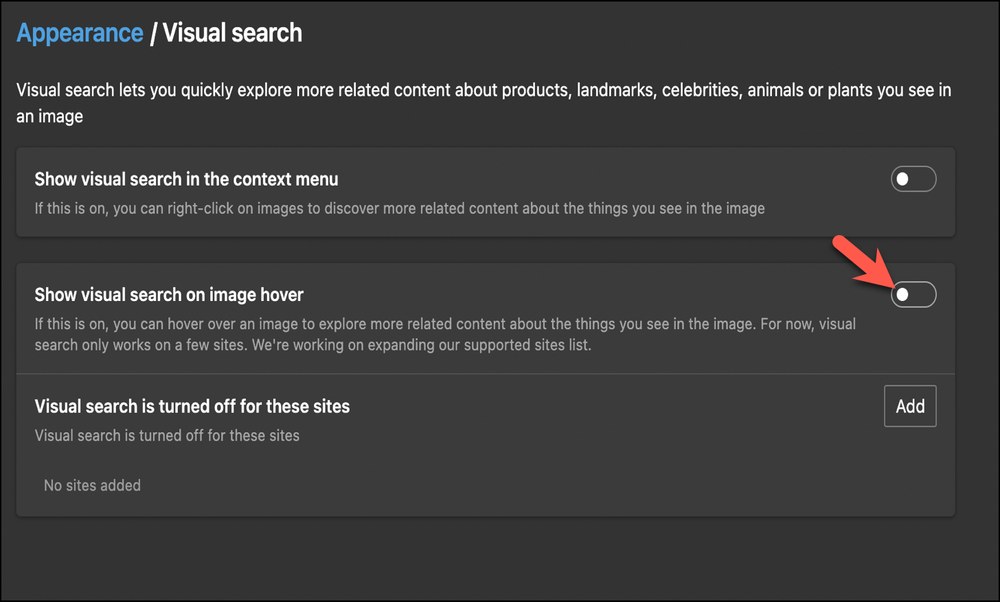How to Disable Visual Image Search in Microsoft Edge How to Disable Visual Image Search in Microsoft Edge