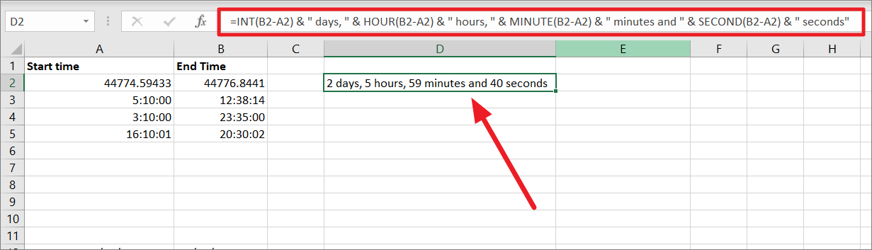 How to Subtract Time in Excel