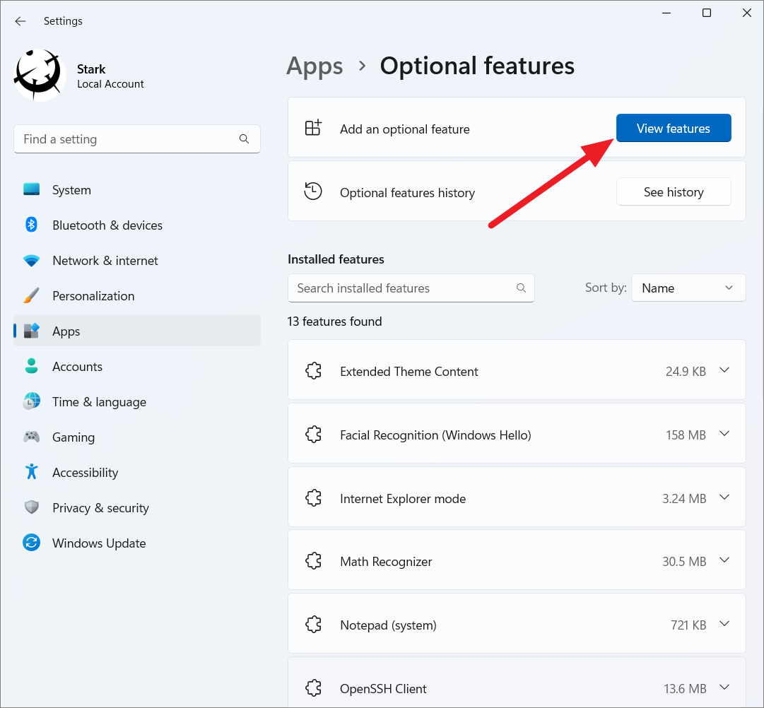 How to Install Optional Features in Windows 11
