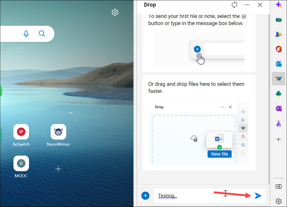 How to Share Files Using Microsoft Edge Drop Between All Your Devices