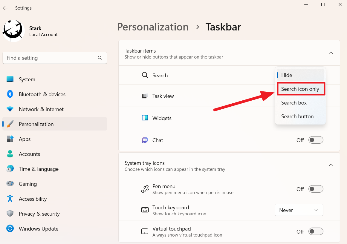 How to Remove Search Bar from Taskbar on Windows 11