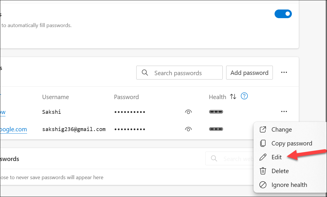 How To Use Microsoft Edge Password Manager