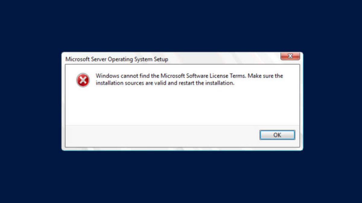 How to Fix Windows Cannot Find the Software License Terms Error on Windows 11