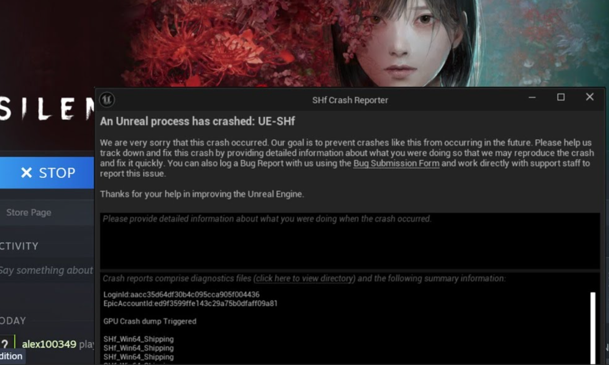 Silent Hill f (PC) — Fix E5 GPU errors and crashes at launch