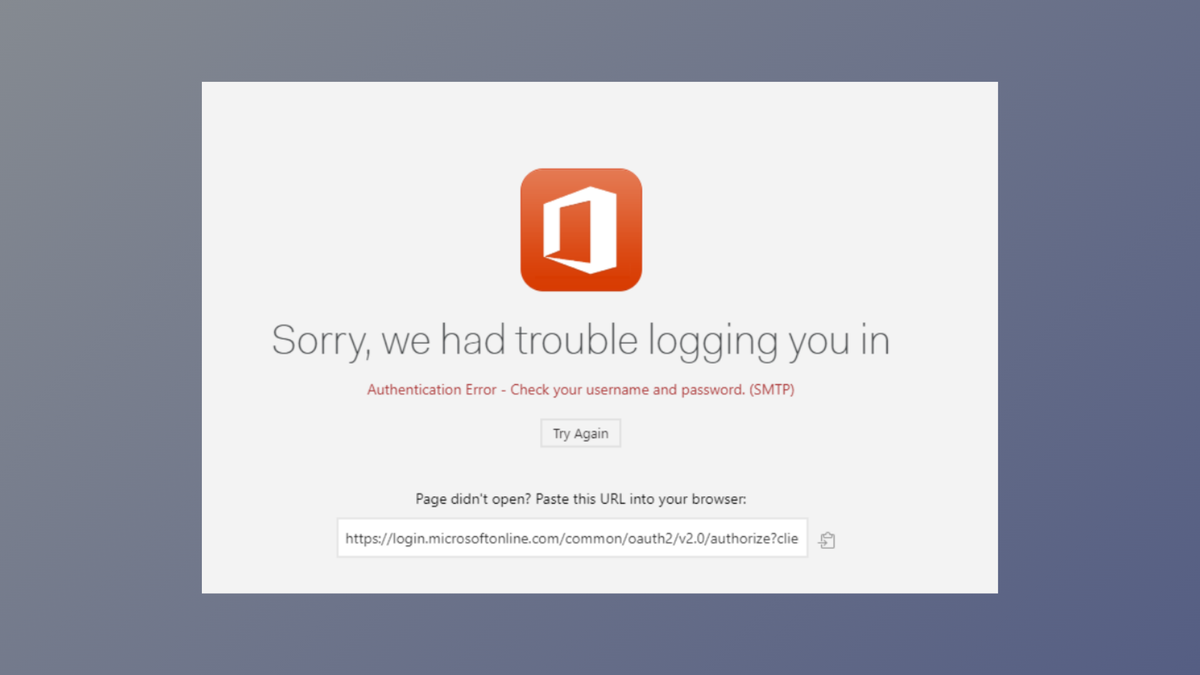 How To Fix Microsoft 365 Authentication Or Initialization Failed Error