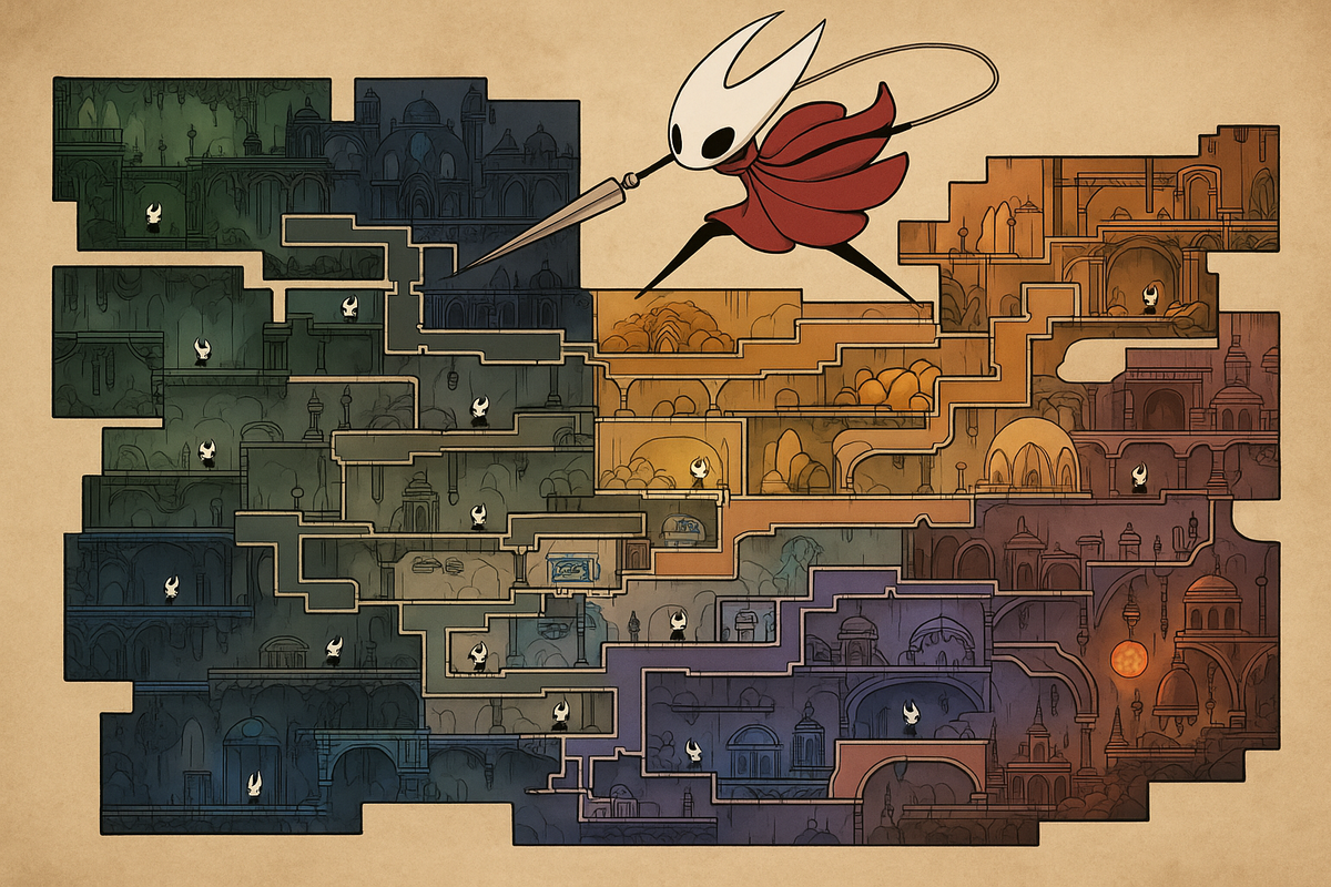 Hollow Knight: Silksong’s world is huge — how maps actually work