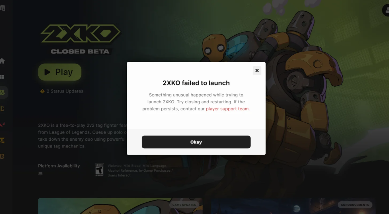 2XKO won’t launch on PC — fixes for login errors and black screens