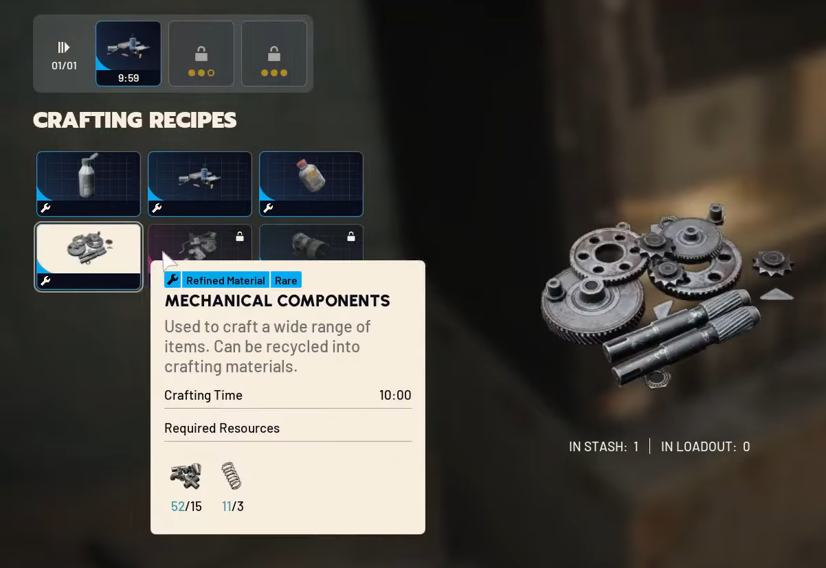 ARC Raiders mechanical components — where to find, craft, and use