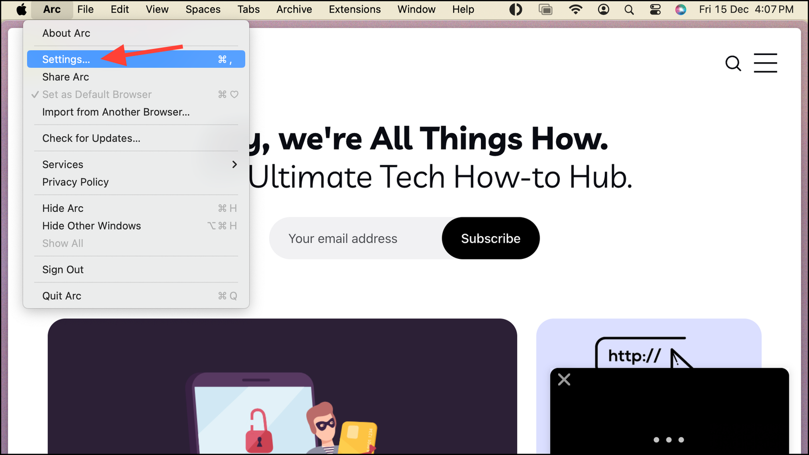 How to Clear Cache & Cookies in Arc Browser