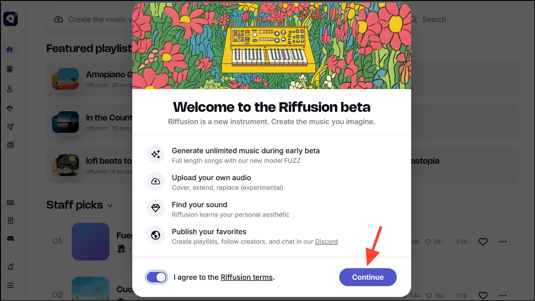 How to use Riffusion AI