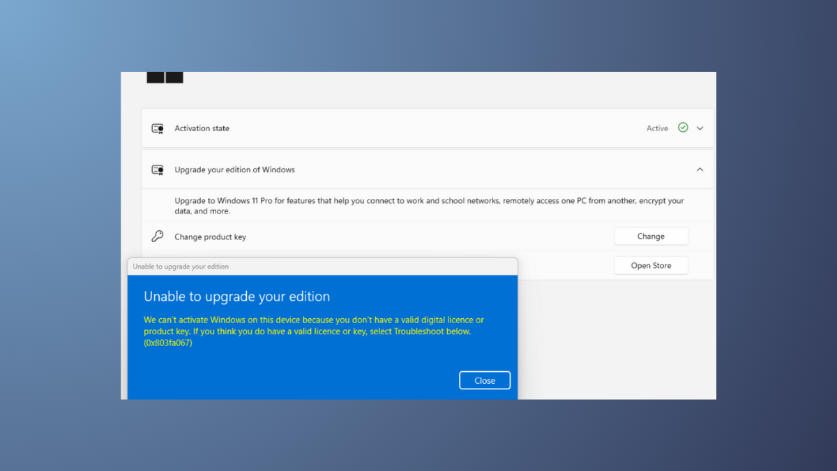How to Fix Activation Error 0xC004F034 in Windows 11