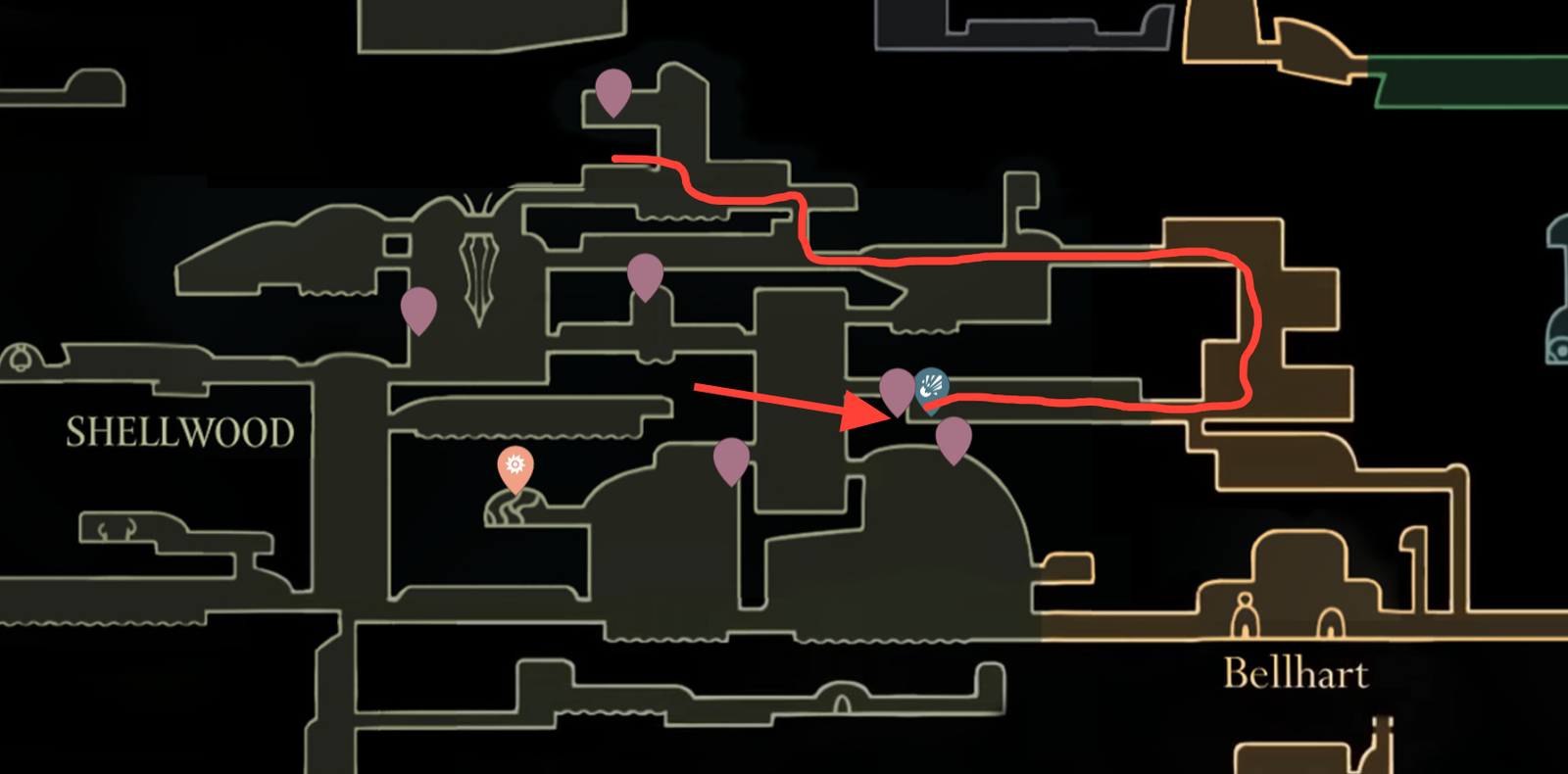 Hollow Knight: Silksong — All 6 Pollip Heart locations (Shellwood)