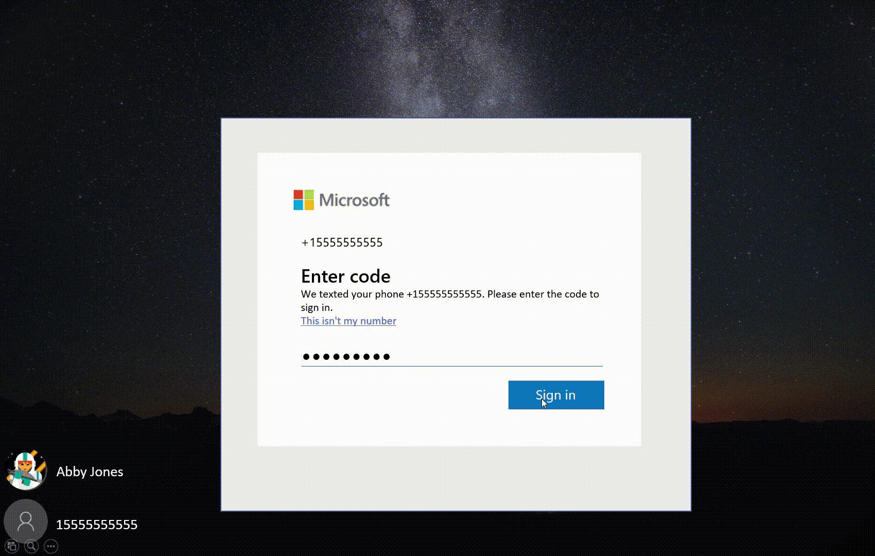 How to Sign in with a Phone Number in Windows 10