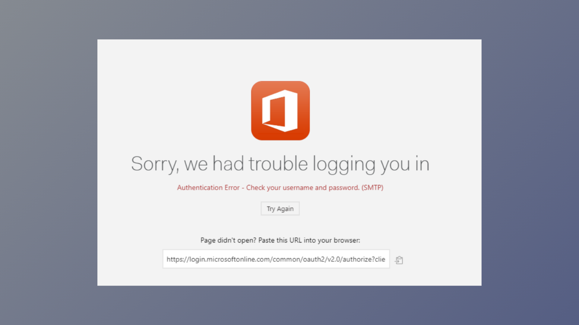 How to Fix Microsoft 365 Authentication or Initialization Failed Error