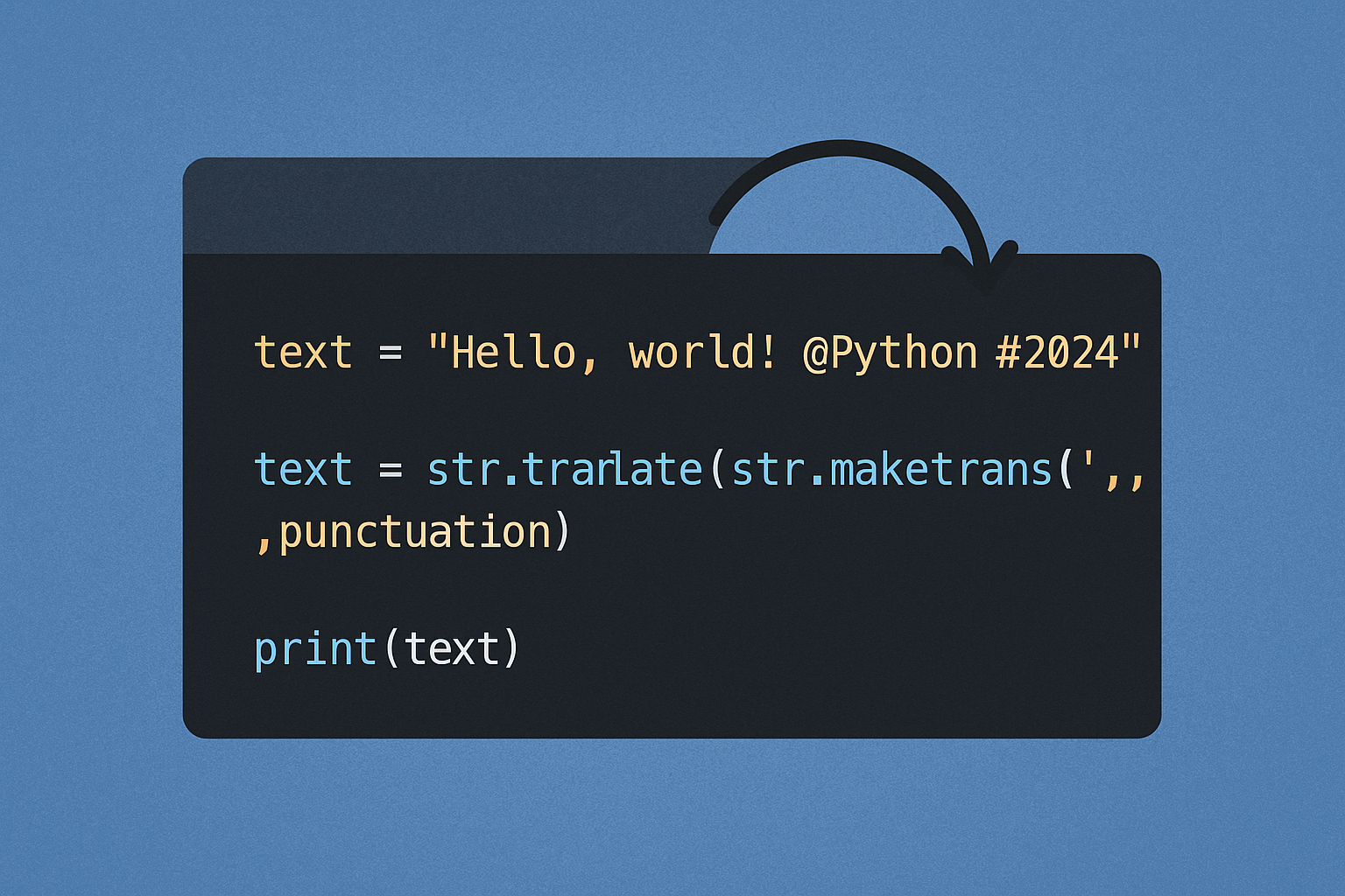 Remove Punctuation From a String in Python