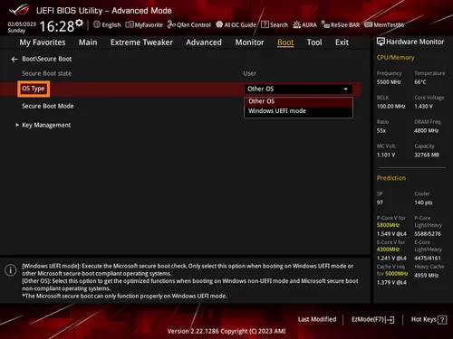 Enable Secure Boot on ASUS motherboards and laptops (UEFI)