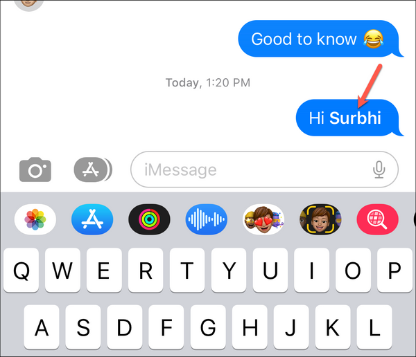 Why Does a Name Appear Blue in iMessage?