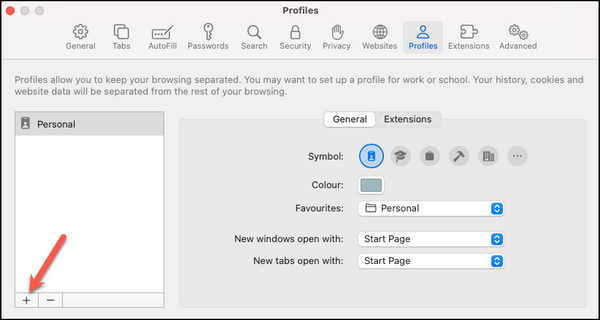How to Create a Profile in Safari on iPhone and Mac