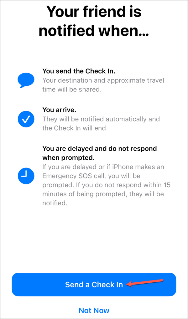 How to Use iOS 17 Check In Feature in iMessage on iPhone