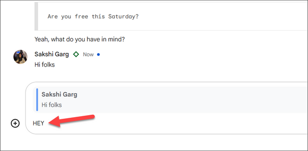 How to Quote and Reply to a Specific Message in Google Chat