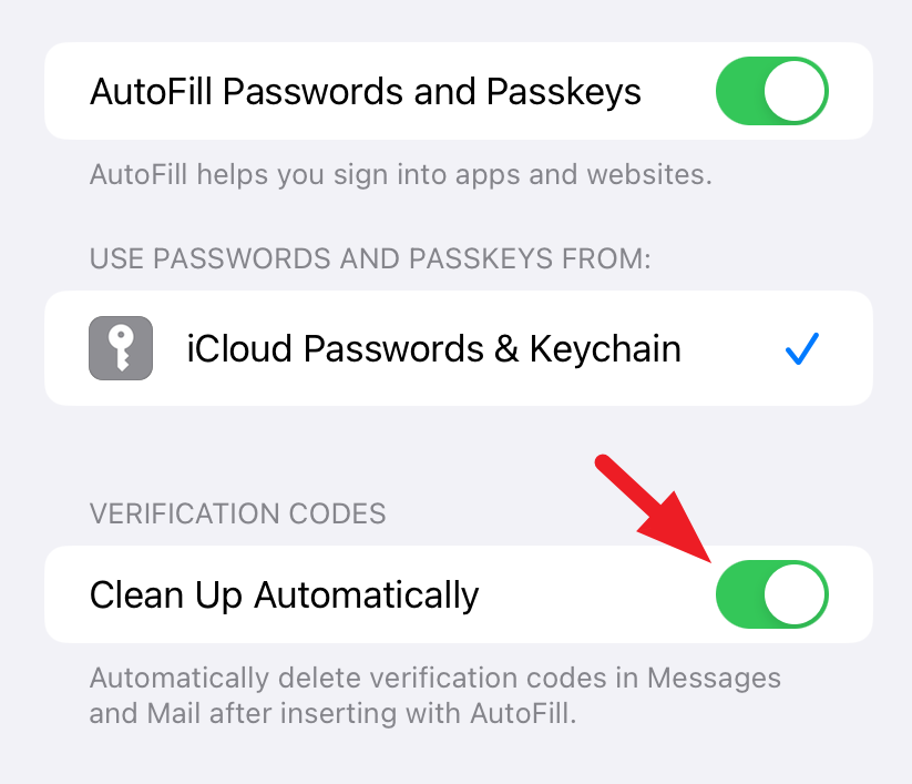 How to Automatically Clean Up Verification Codes in Messages and Mail on iPhone in iOS 17