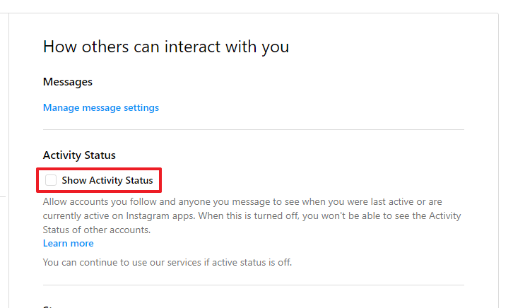 How to Turn Off Active Status on Instagram