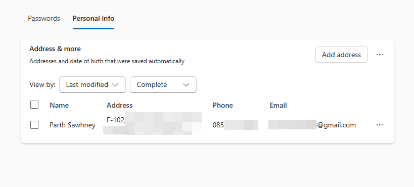 How to Add or Delete Saved Address in Microsoft Edge Wallet