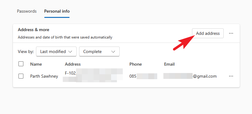 How to Add or Delete Saved Address in Microsoft Edge Wallet
