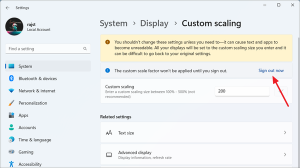 How to Change Display Scaling in Windows 11