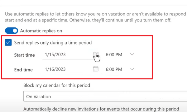 How to Set Out of Office Auto-Reply in New Outlook App on Windows 11