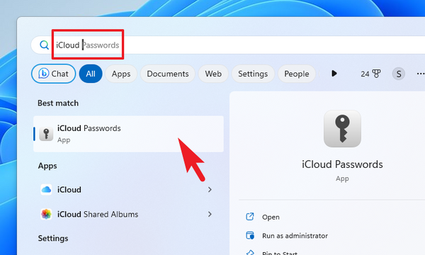 How to Use iCloud Passwords on Windows 11