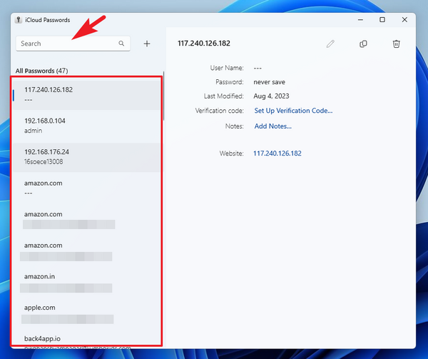 How to Use iCloud Passwords on Windows 11