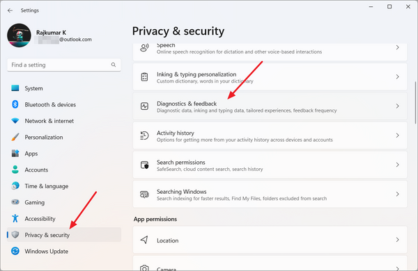 How to Customize Privacy Settings in Windows 11