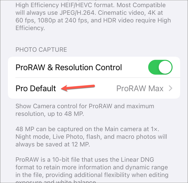 How to Enable 'HEIF Max' Format in iPhone 14 Pro Camera Settings