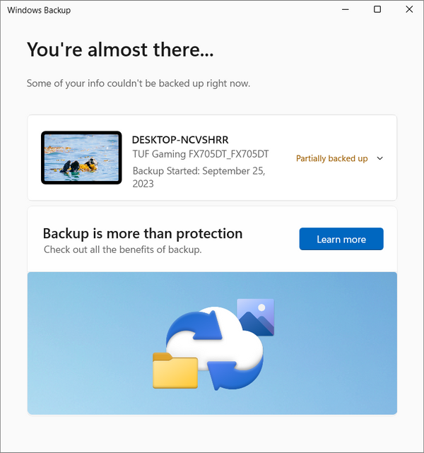 How to Set up and Use Windows Backup App