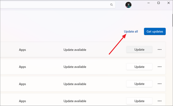 How to Update Apps from Microsoft Store on Windows