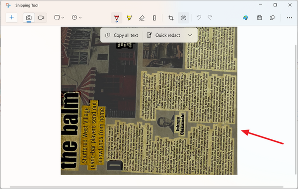 How to Copy Text from Images Using Snipping Tool on Windows 11