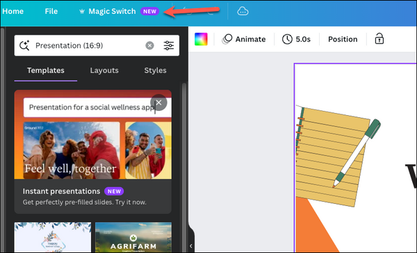 How to Use Magic Switch in Canva to Instantly Convert Your Designs